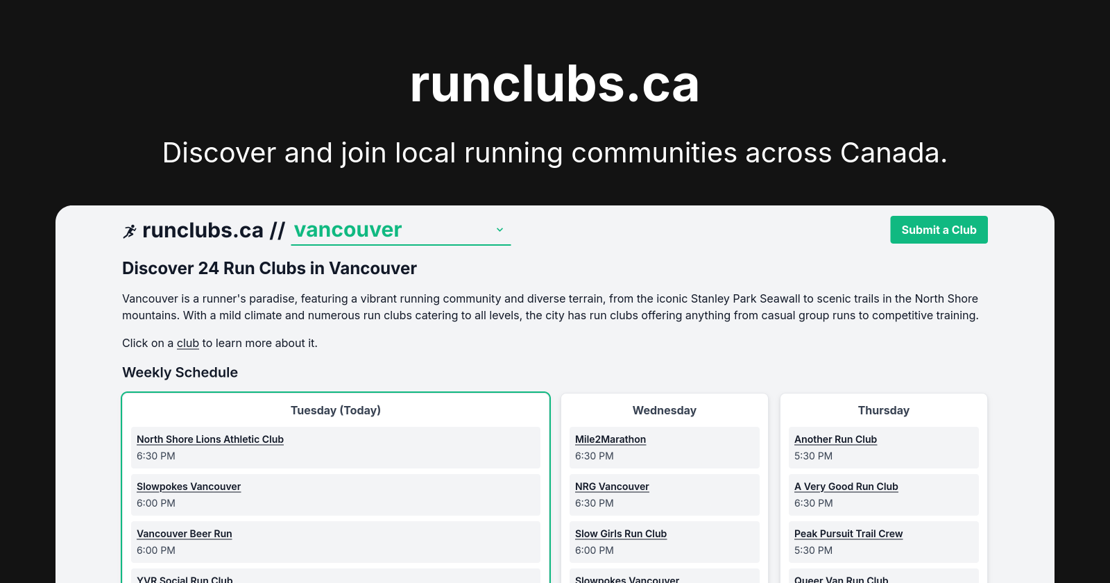 Vancouver Running and Jogging Club | Social Run Clubs and Meetups ...